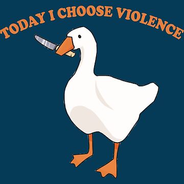 "violent goose " Sticker for Sale by SevenAitken | Redbubble