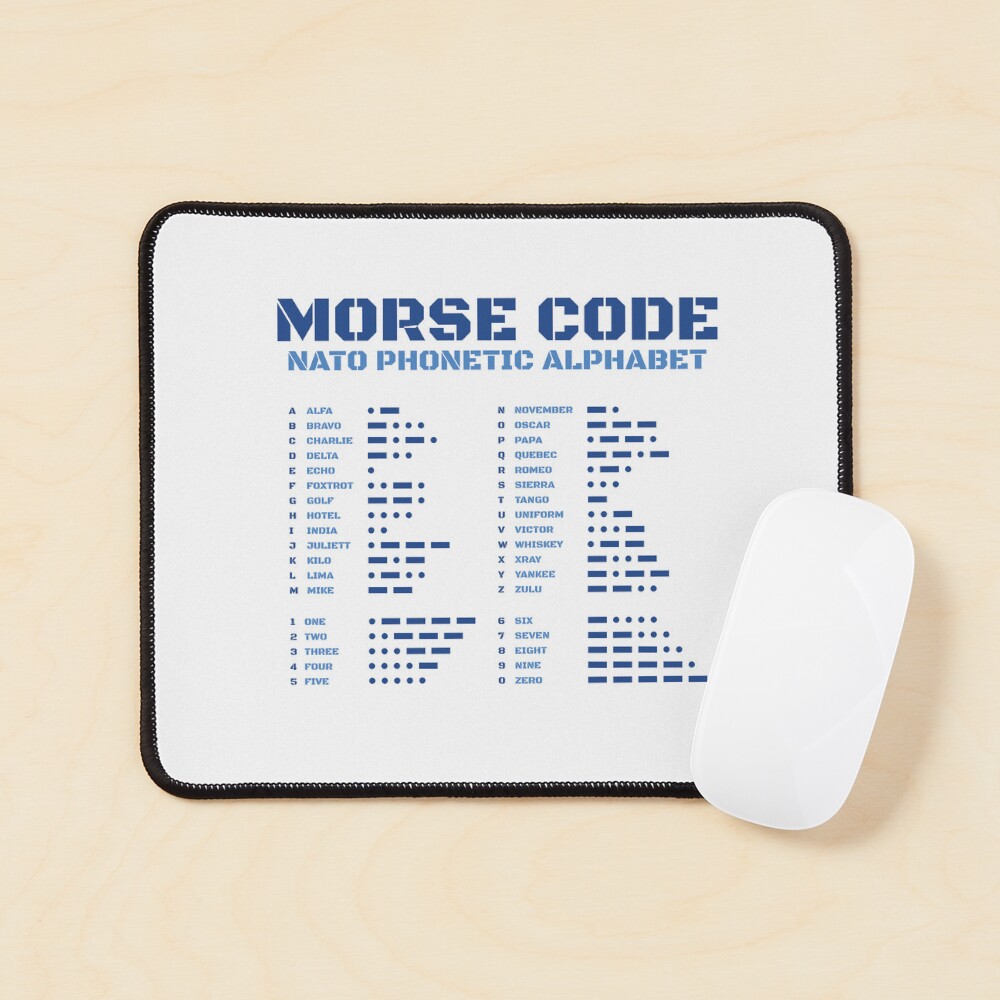 "Morse Code and Phonetic Alphabet" Sticker for Sale by AnnSign | Redbubble
