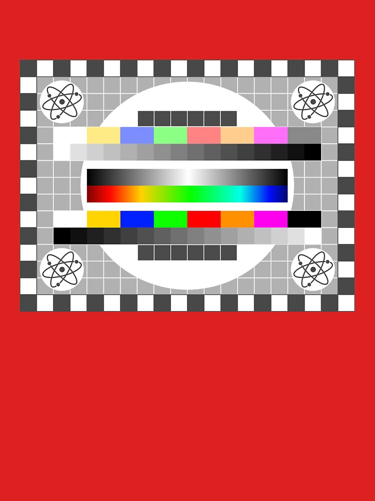 "TV Test pattern Sheldon test card nerd geek design " T-shirt for Sale ...