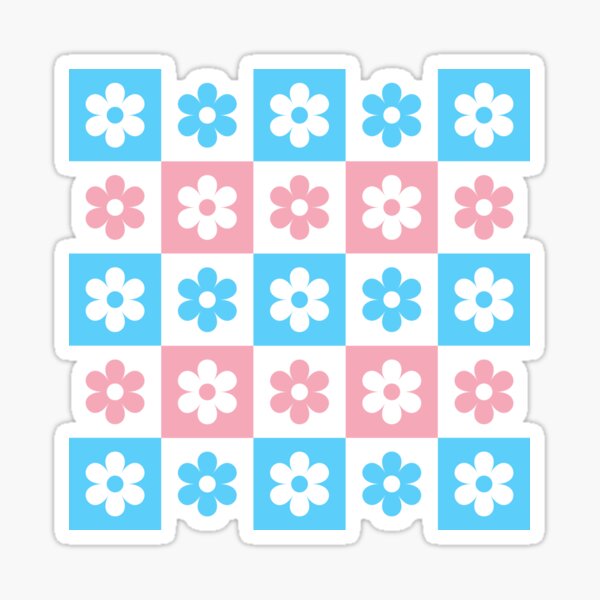 "Floral Trans Flag" Sticker for Sale by wldflwrdesigns | Redbubble