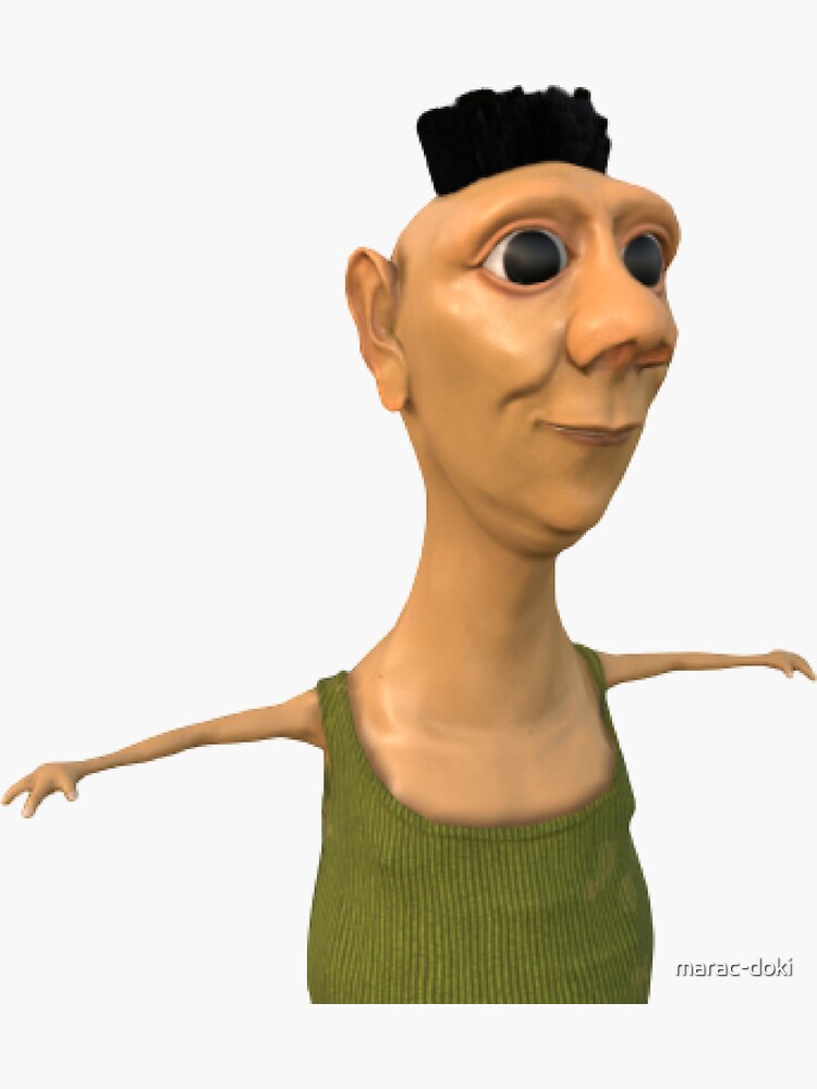 "hamood habibi 3d" Sticker for Sale by marac-doki | Redbubble