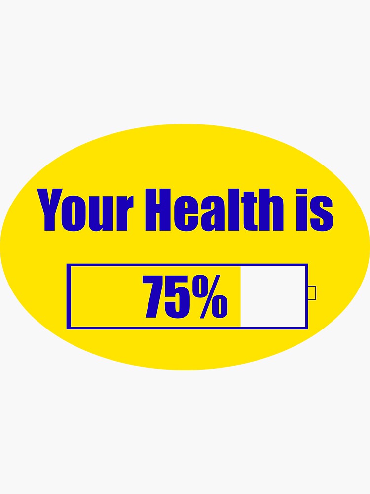 "Your Health" Sticker for Sale by Martify | Redbubble