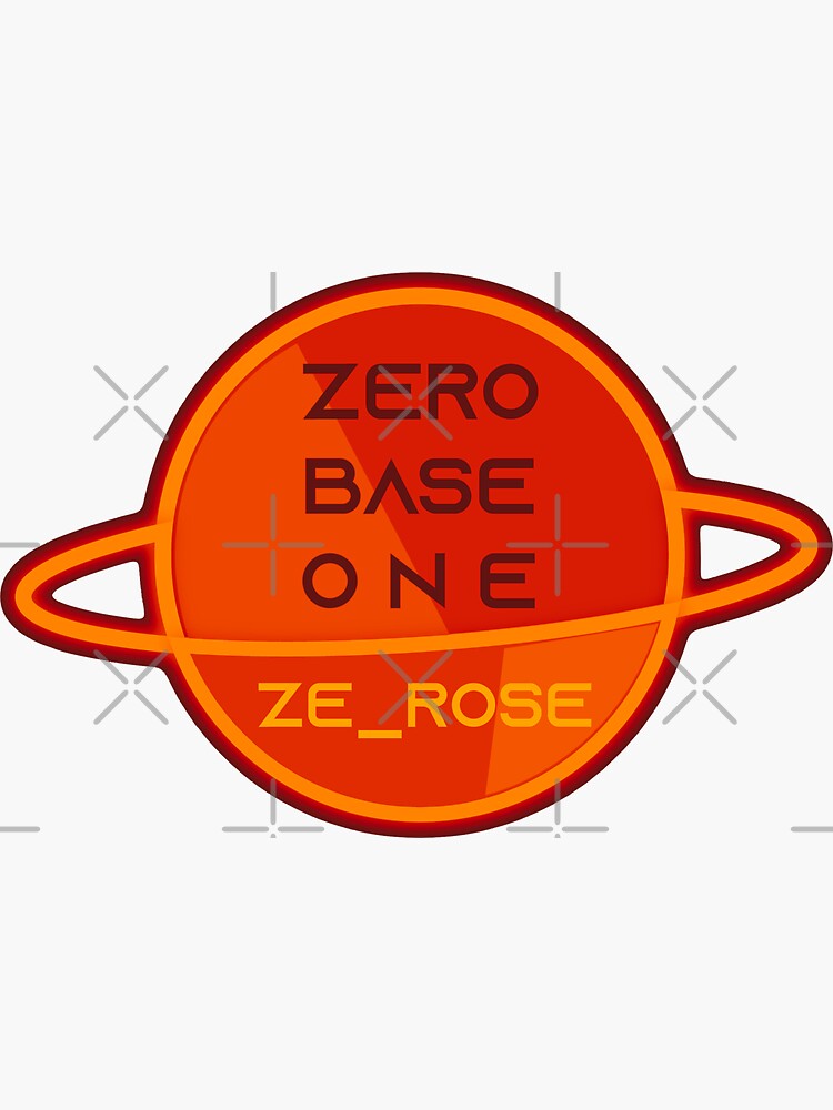 "Zerobaseone Ze_Rose Planet (kpop) Orange Ver." Sticker for Sale by ...