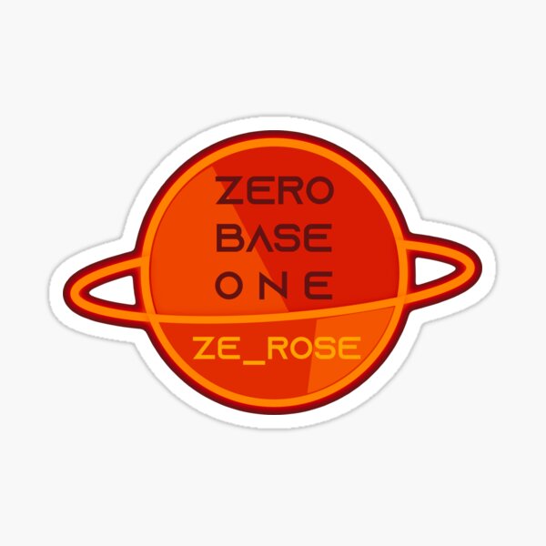 "Zerobaseone Ze_Rose Planet (kpop) Orange Ver." Sticker for Sale by ...