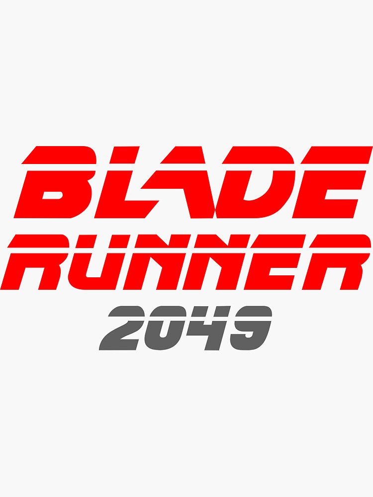"Blade Runner 2049 (Red & Grey)" Sticker by SpaceNigiri | Redbubble