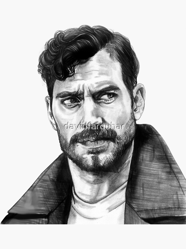 "Henry Cavill" Sticker by davidfarquhar | Redbubble