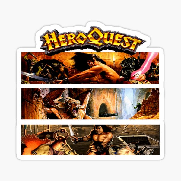 "heroquest 90s" Sticker for Sale by ArnetaLawrence | Redbubble