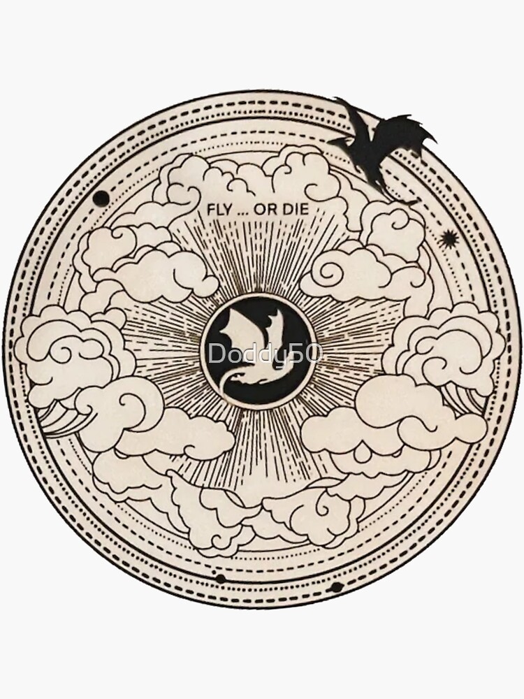 "Fourth Wing" Sticker for Sale by Doddy50 | Redbubble