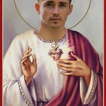 "Charles Leclerc Jesus " Sticker for Sale by Masha Koshmna | Redbubble
