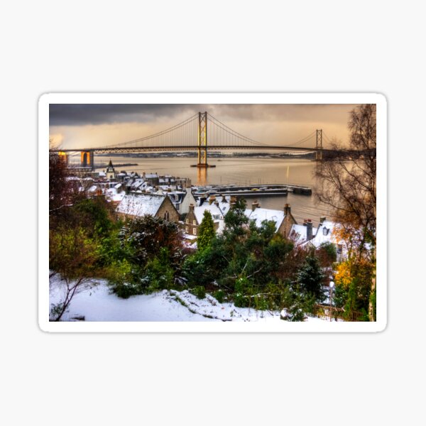 "Queensferry Harbour and Road Bridge" Sticker by tomg | Redbubble