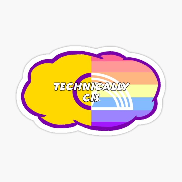"Technically Cis - Xenogender" Sticker for Sale by AryNecho | Redbubble