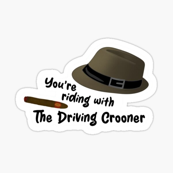 "The Driving Crooner Car - Funny Car Decal for Glass, Bumper, Trunk Lid ...