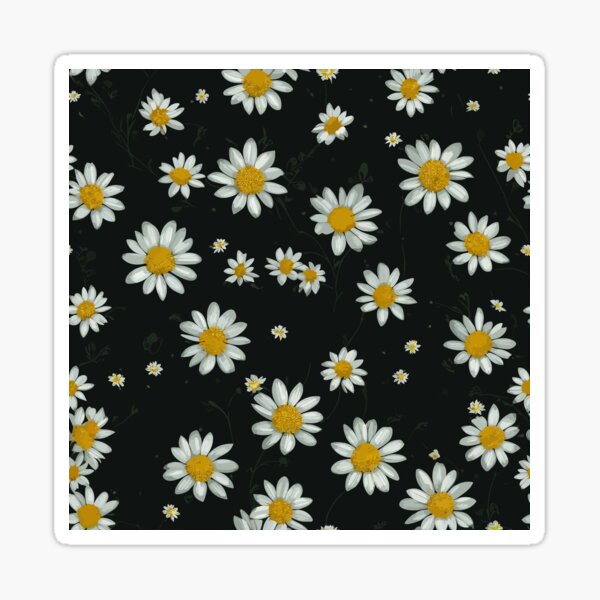 "Seamless Floral Pattern | Dark Background" Sticker for Sale by sileen ...
