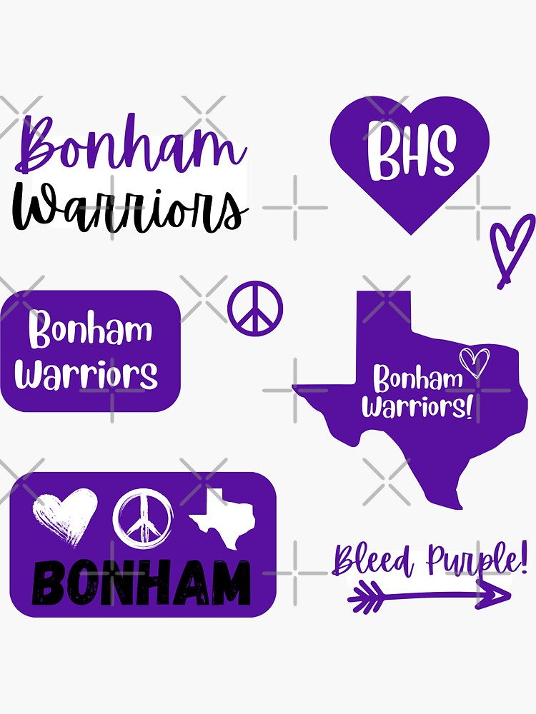 "Bonham High School Sticker or Magnet Collection" Sticker for Sale by ...