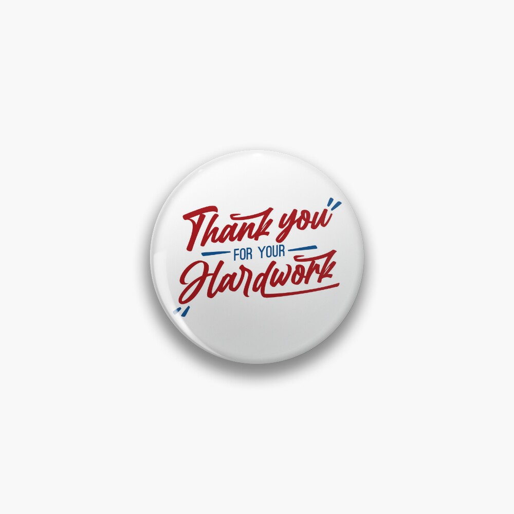 "Thank you for your hard work" Sticker for Sale by onlyheba | Redbubble