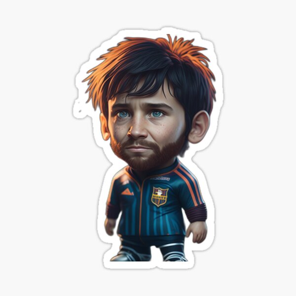 "Messi caricature sticker" Sticker for Sale by StikerShock | Redbubble