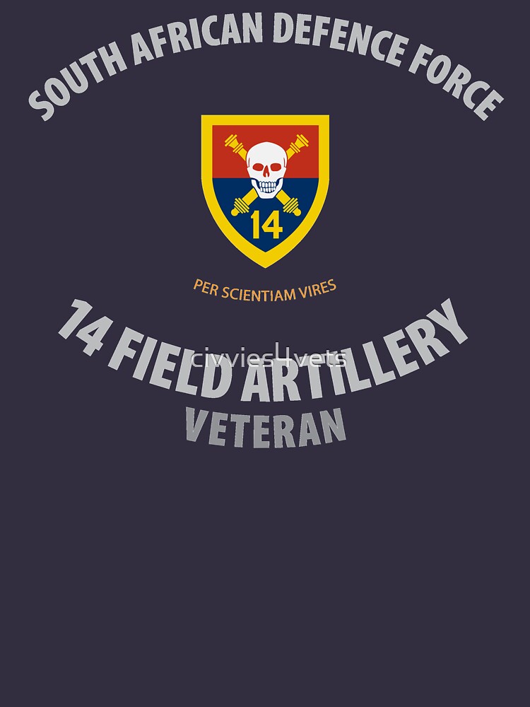 "SADF 14 Field Artillery Regiment Veterans" T-shirt for Sale by ...