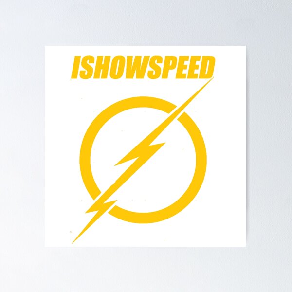 "ISHOWSPEED MERCH LOGO" Poster for Sale by 4angelgoth4 | Redbubble