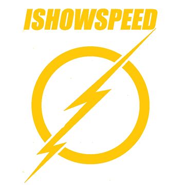 "ISHOWSPEED MERCH LOGO" Sticker for Sale by 4angelgoth4 | Redbubble