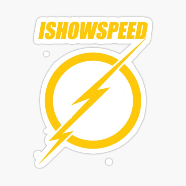 "ISHOWSPEED MERCH LOGO" Sticker for Sale by 4angelgoth4 | Redbubble