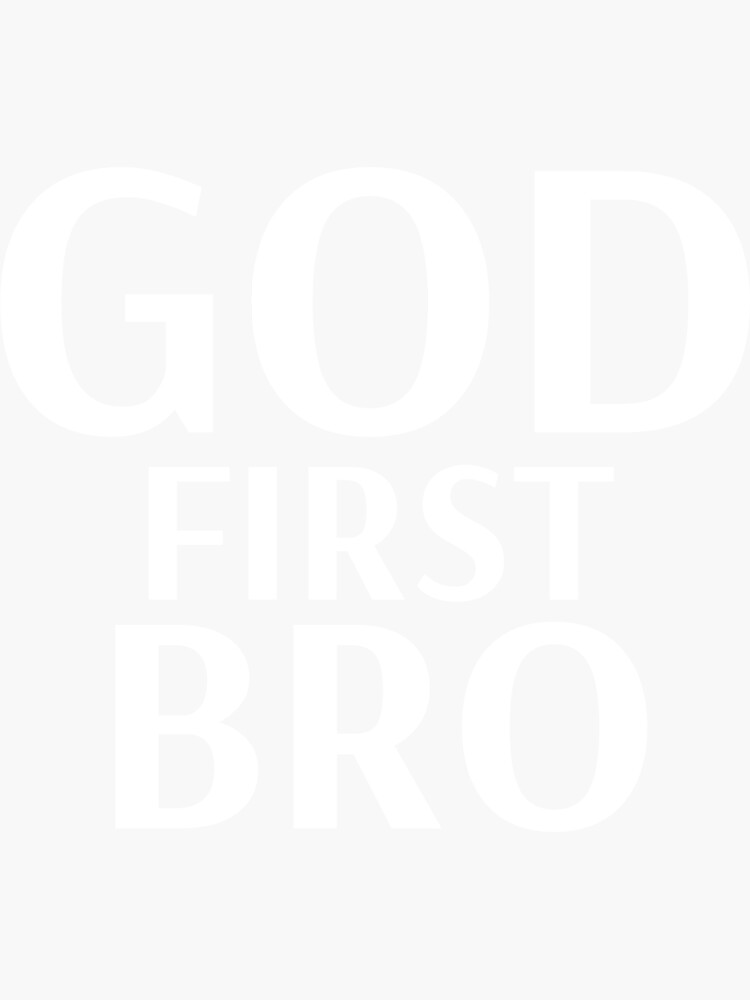 "Putting God First: Inspirational Design with Faith Message" Sticker by ...