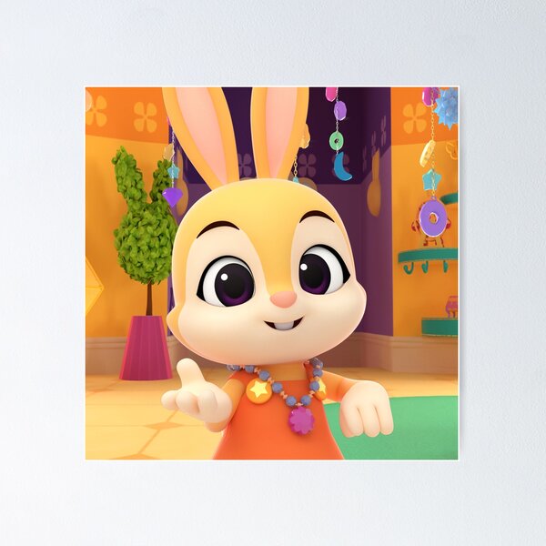 "Pinkfong Jeni the Rabbit" Poster for Sale by Color-Toonix | Redbubble