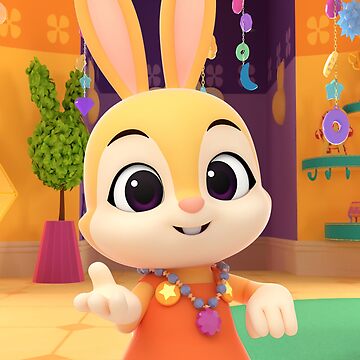 "Pinkfong Jeni the Rabbit" Sticker for Sale by Color-Toonix | Redbubble