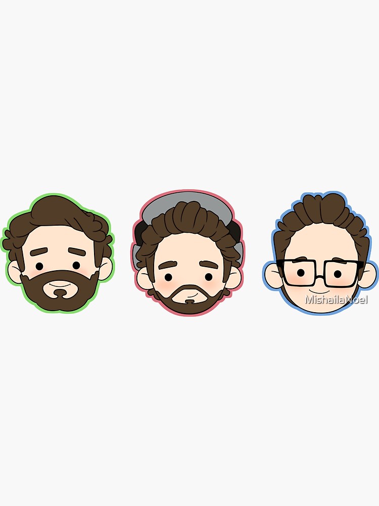 "AJR colored outline" Sticker for Sale by MishailaNoel | Redbubble