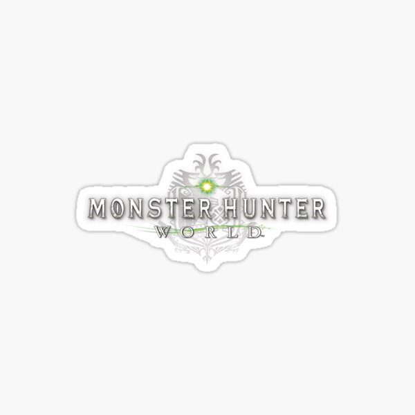 "Monster Hunter World Logo" Sticker for Sale by CheDesigns | Redbubble