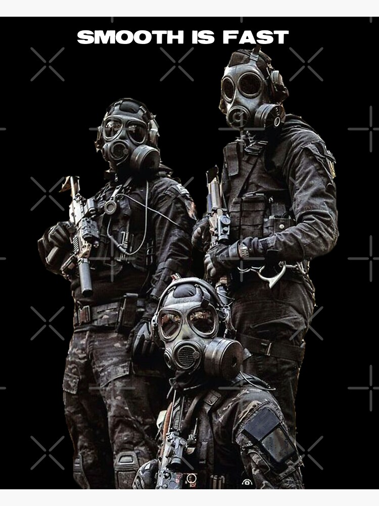 "Smooth is fast" Sticker for Sale by JasonTrivettart | Redbubble