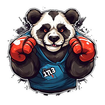 "Panda boxing champion 2" Sticker by TheSoreStore | Redbubble