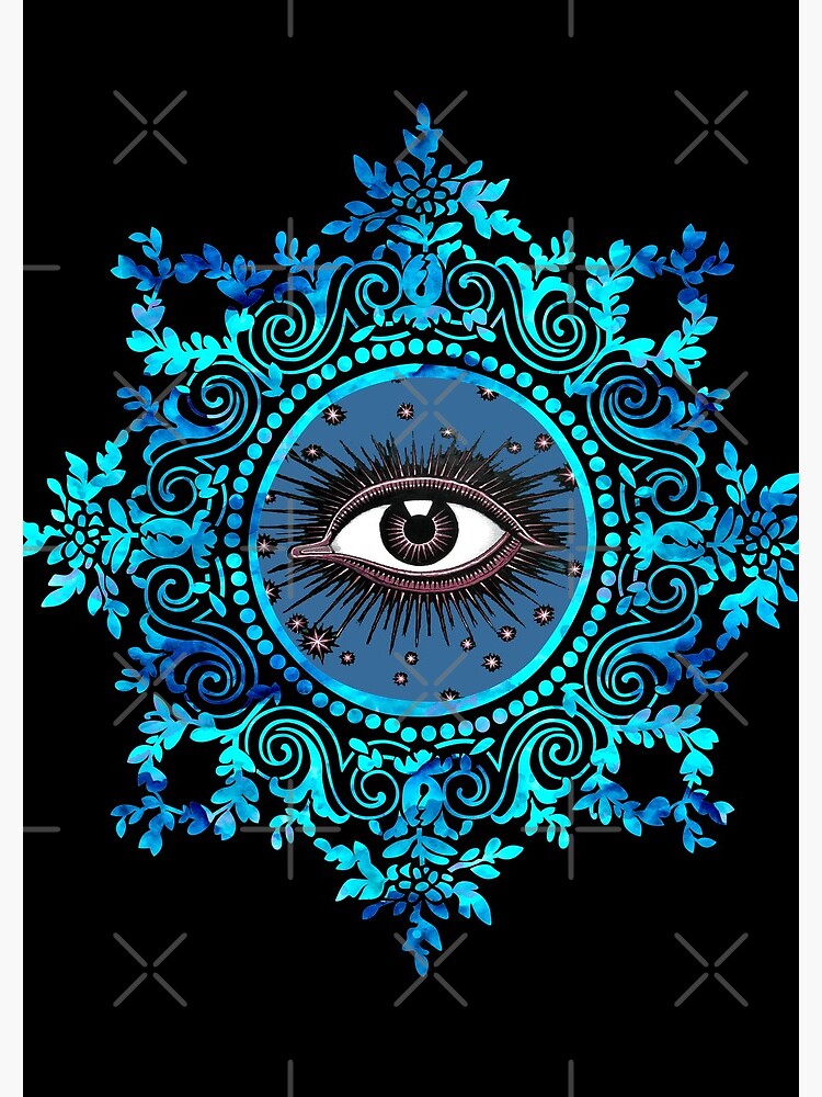 "Psychic eye - All seeing eye - Turquoise" Spiral Notebook for Sale by ...