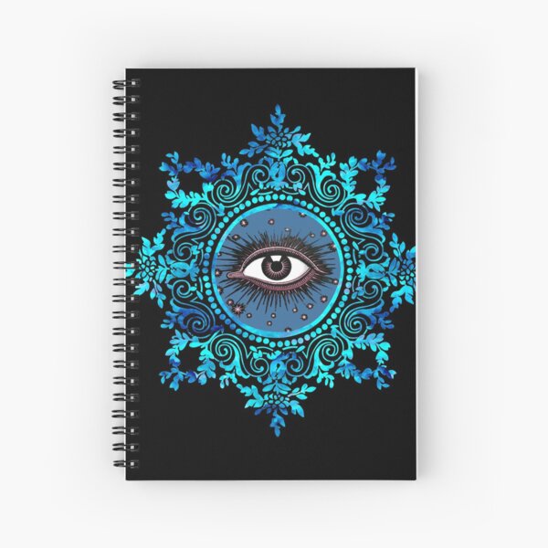 "Psychic eye - All seeing eye - Turquoise" Spiral Notebook for Sale by ...