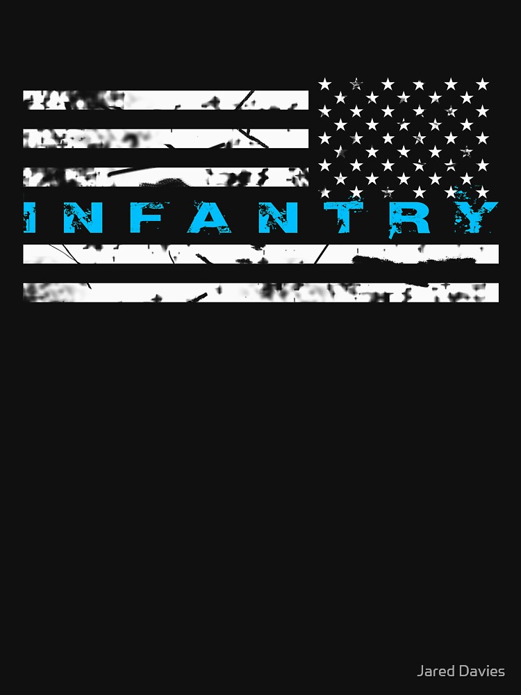 "Army Infantry Blue" T-shirt for Sale by MilitaryCandA | Redbubble | 11 ...