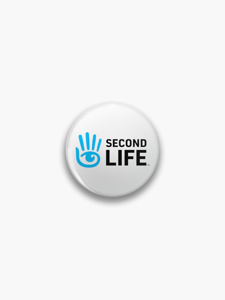 "Second Life Logo Black Font" Pin for Sale by Second-Life | Redbubble