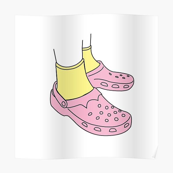"crocs and socks" Poster by janetsang | Redbubble