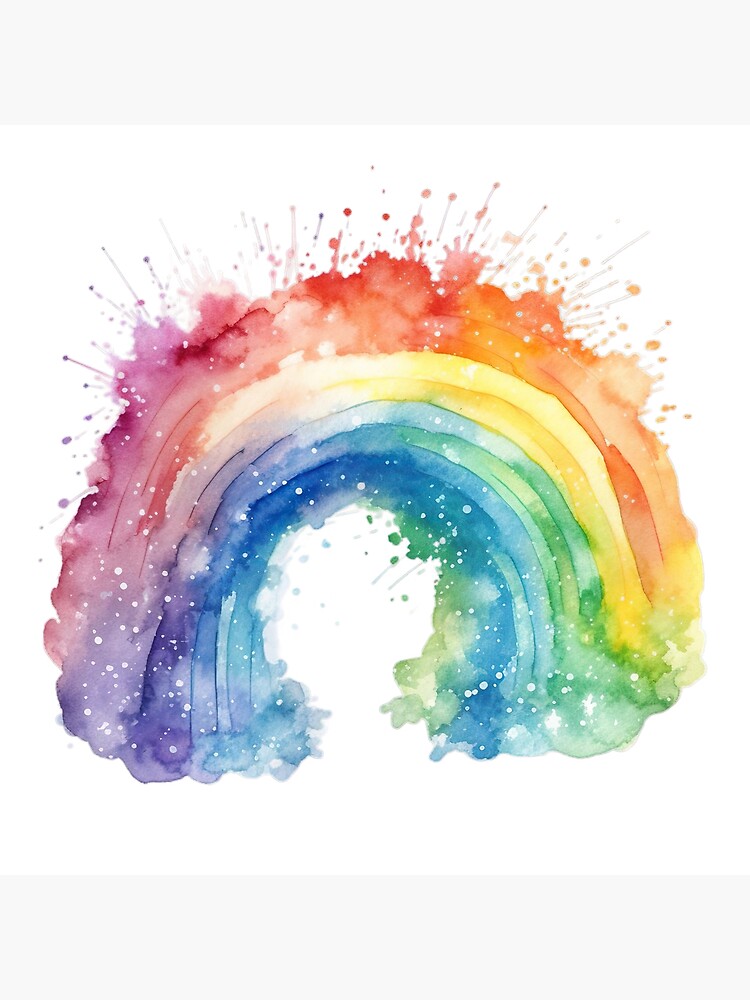 "Watercolor rainbow" Poster for Sale by Unicorn-valley | Redbubble