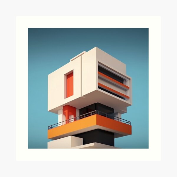 "Beautiful Bauhaus Architecture Poster, Poster of Bauhaus Architectural ...