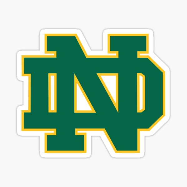 "ND Interlocking " Sticker for Sale by BenHassen | Redbubble