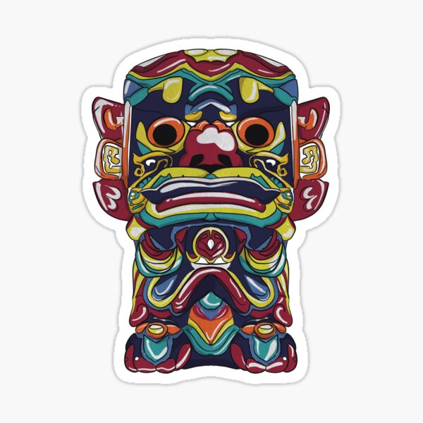 "The Giant Totem Pole" Sticker for Sale by EzekRenne | Redbubble