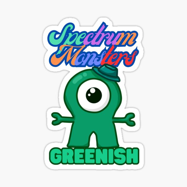 "Spectrum Monsters: The Colors of Friendship" Sticker for Sale by Andy ...