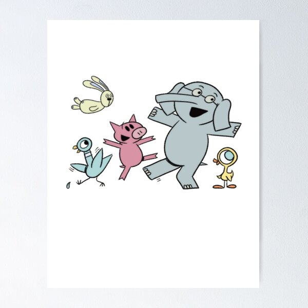 "Happy Elephant and Piggie and friends - Gerald and Piggie " Poster for ...