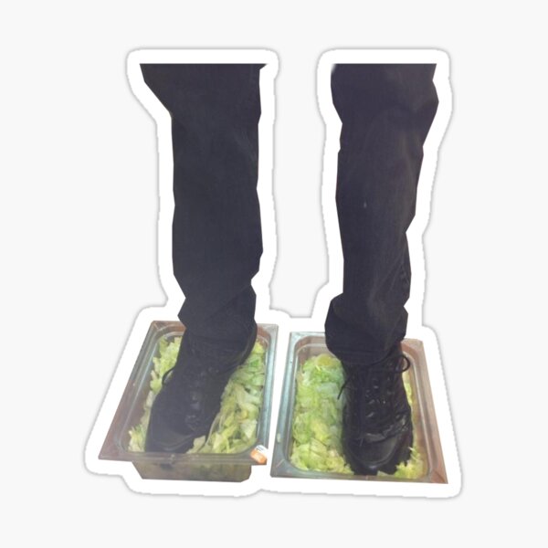 "Burger King Foot Lettuce Meme" Sticker for Sale by grumplstiltskyn ...