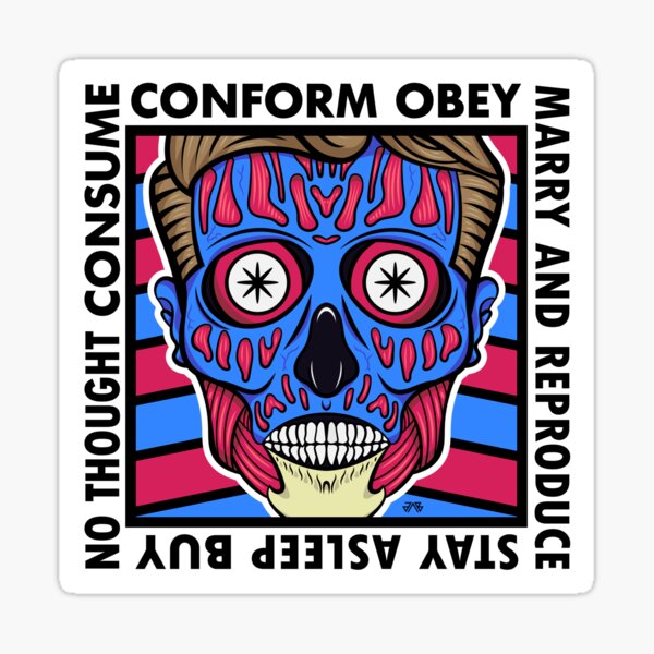 "Truth Exposed - "They Live" Alien" Sticker for Sale by Jared Brock ...