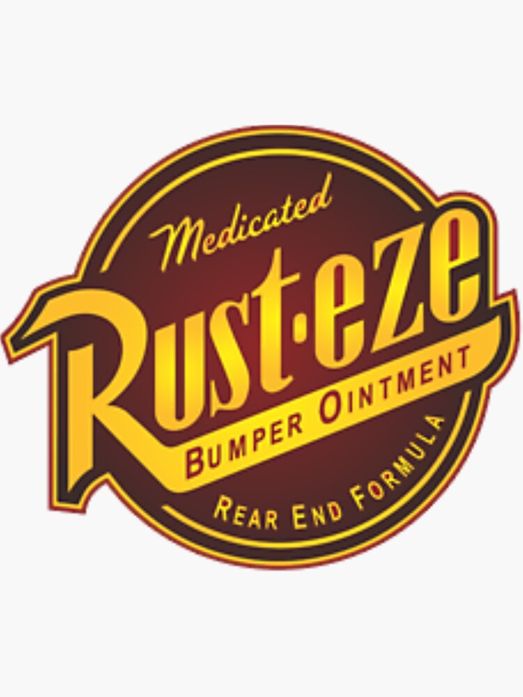 "Rust-eze Racing Logo" Sticker for Sale by RoseKos | Redbubble