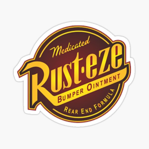 "Rust-eze Racing Logo" Sticker for Sale by RoseKos | Redbubble