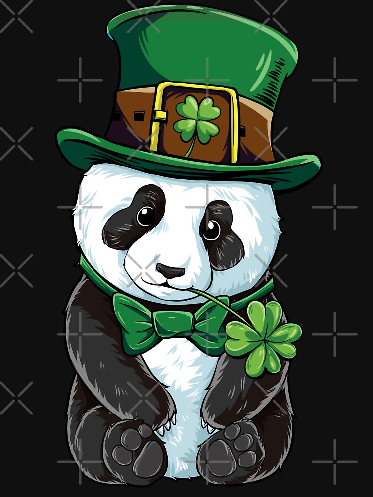 "St Patricks Day Leprechaun Panda T shirt Cute Irish Tee Gift" T-shirt ...