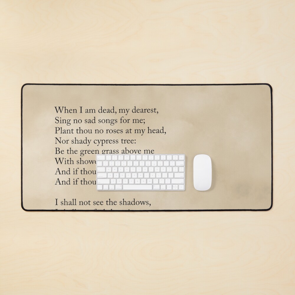 "When I am dead, my dearest, - Christina Rossetti Poem - Literature ...