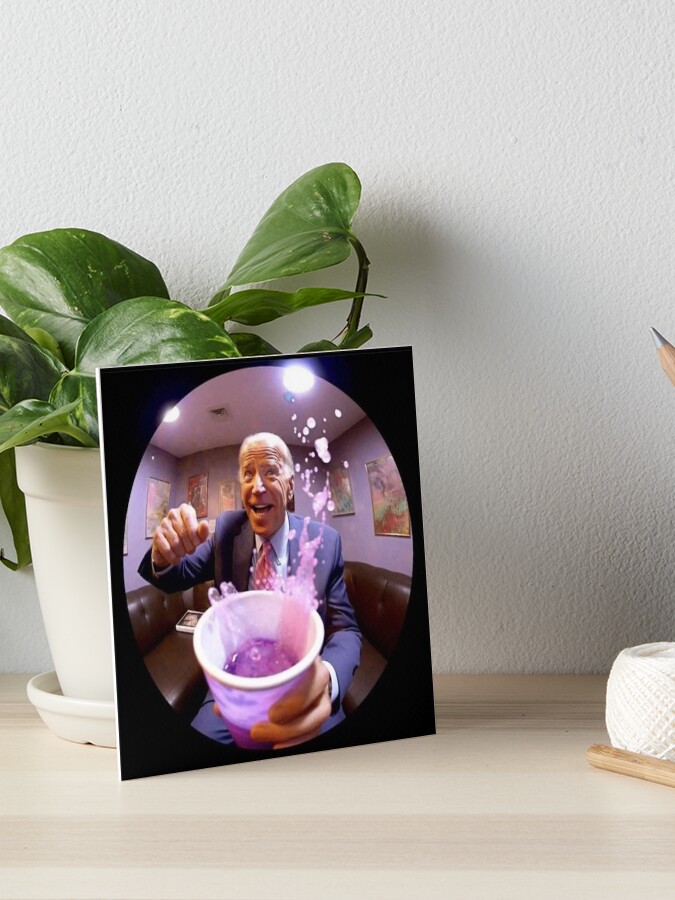 "joe biden sippin lean" Art Board Print for Sale by Gangsta Balls ...