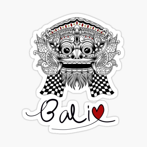 "Bali Indonesia " Sticker for Sale by inkaschiffer | Redbubble
